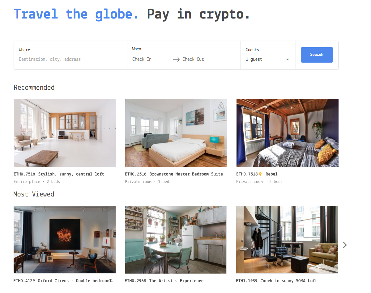 Meet Cryptocribs a Rental Service That Aims to Decentralize Airbnb ...