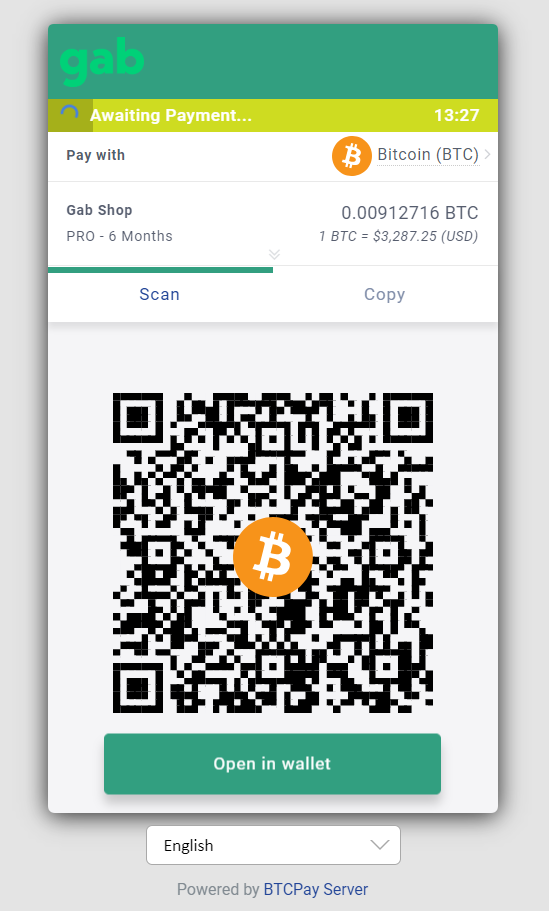 Free Speech Social Network Gab Starts Accepting BTC – News Bitcoin News