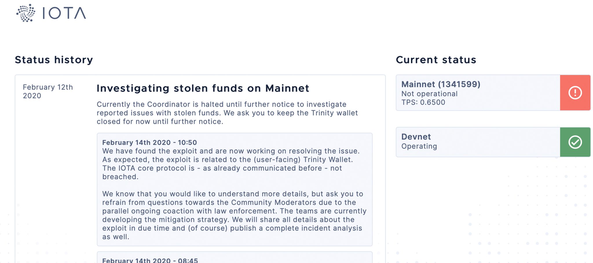 IOTA Network Still Down: How the Next Bitcoin Killer Screeched to a Halt – Altcoins Bitcoin News