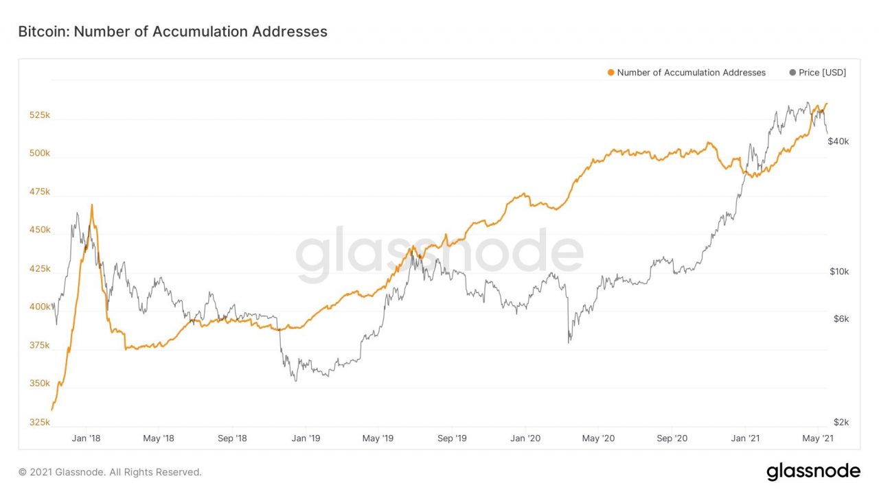 Data Shows Bitcoin Addresses in Accumulation Captures Fresh New Highs ... Data Shows Bitcoin Addresses in Accumulation Captures Fresh New Highs ...
