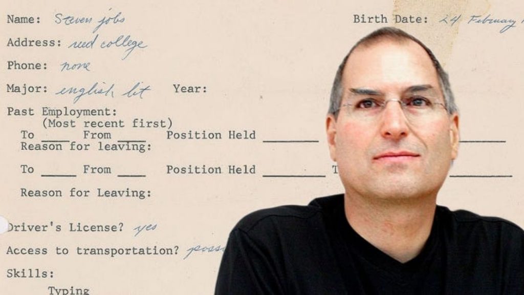 Steve Job s Physical Job Application And Mirror Copy In NFT Form To steve-job-s-physical-job-application-and-mirror-copy-in-nft-form-to