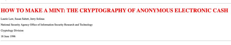 Did the NSA Invent Bitcoin? A 1996 Research Paper Reignites the Debate ...