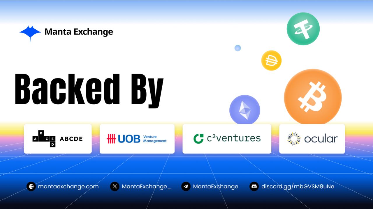 Manta Exchange Secures Major Funding with ABCDE Labs, UOB Venture Management, C² Ventures, and ...