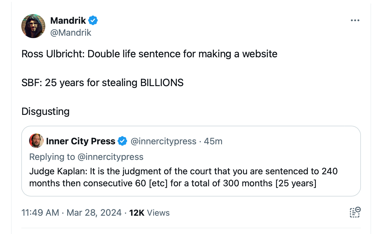 Crypto Community Shows Discontent Over Sam Bankman-Fried's 25-Year ...