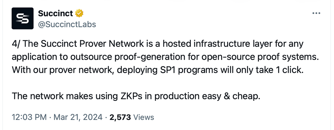 Succinct Labs Raises $55M to Propel Zero-Knowledge Proofs Into Mainstream Development – Finance ...