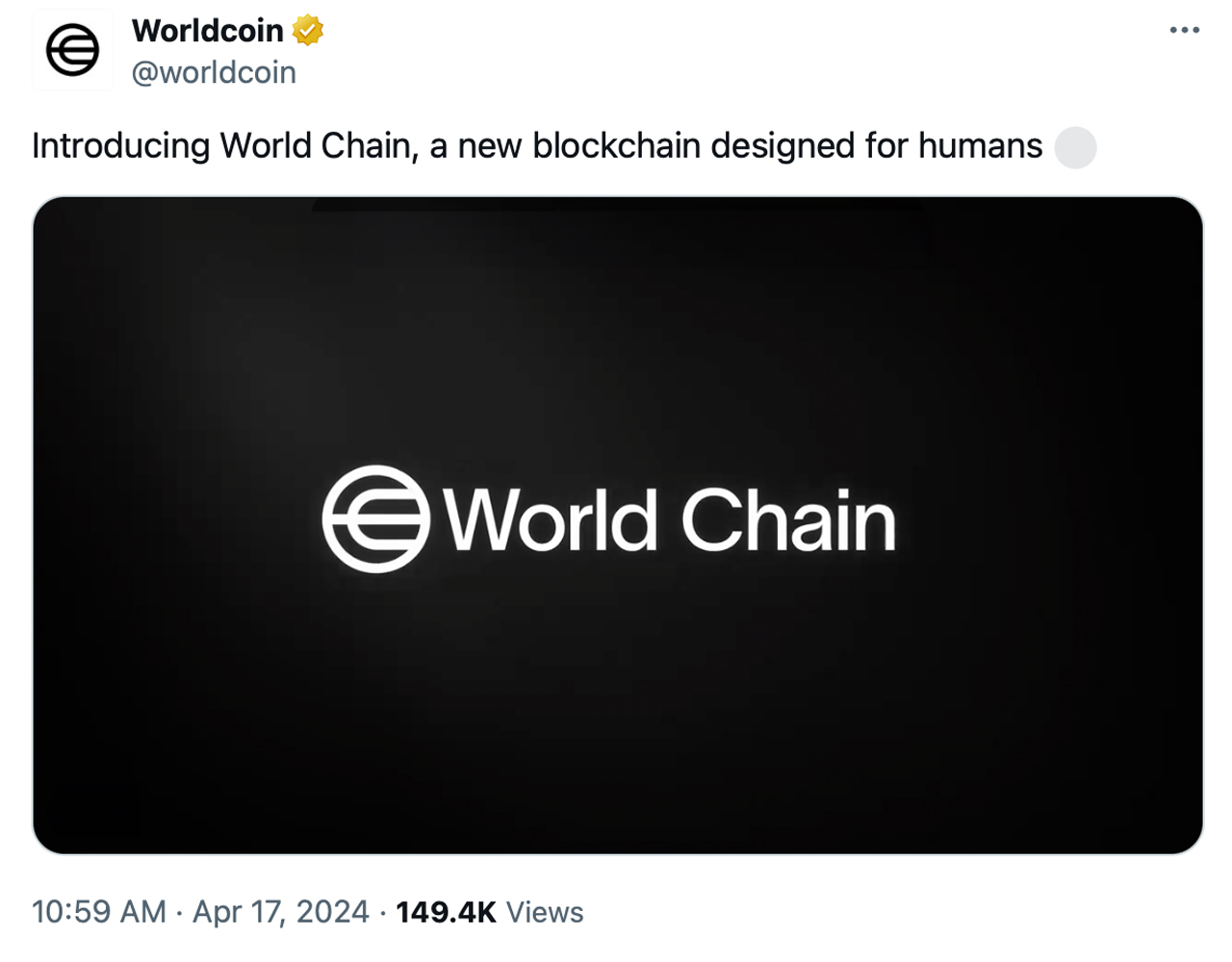 Worldcoin Foundation Announces ‘World Chain’ for Enhanced Human-Centric ...