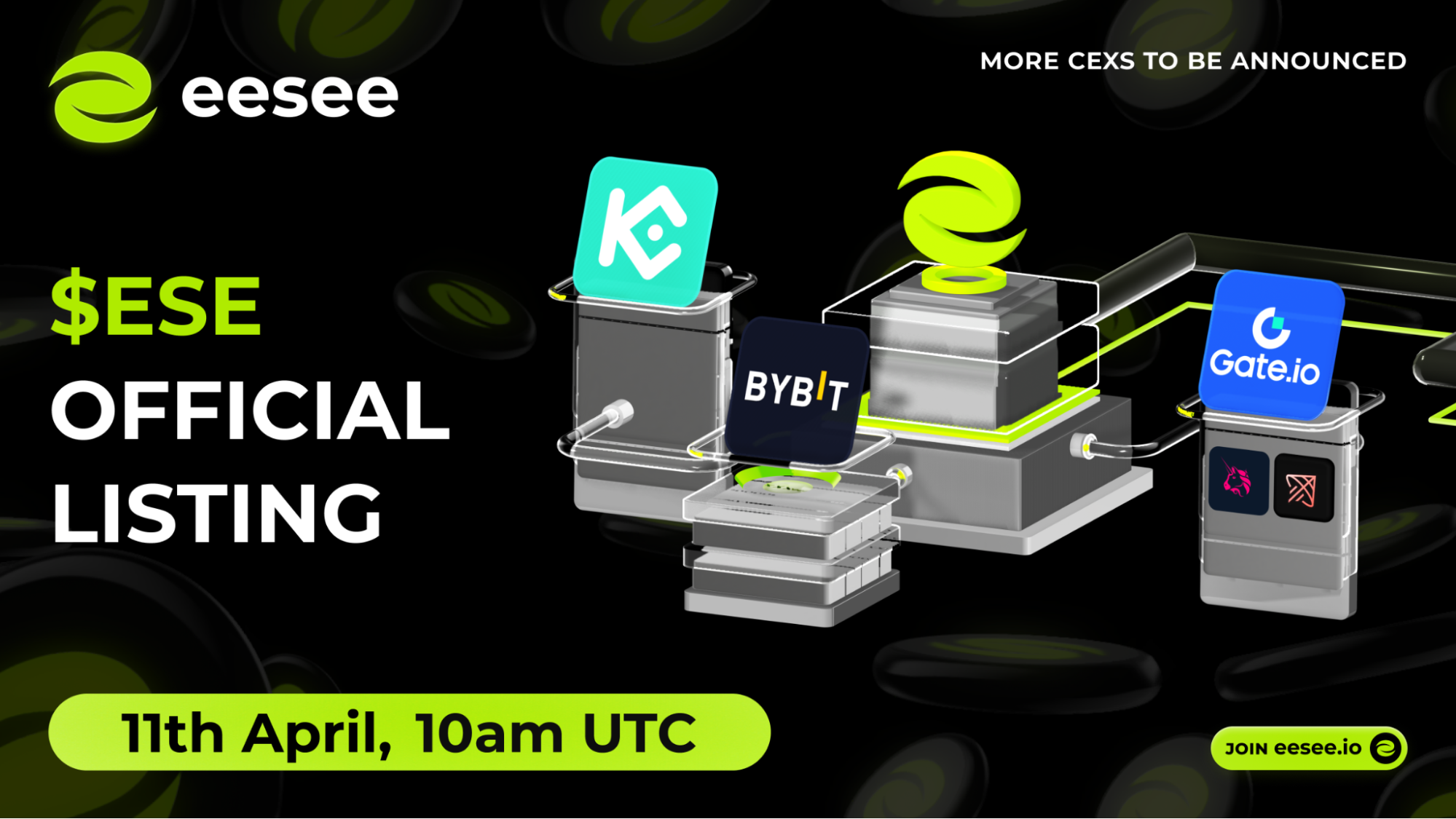 Gamified Marketplace Eesee Native Token to List on ByBit, Kucoin and ...