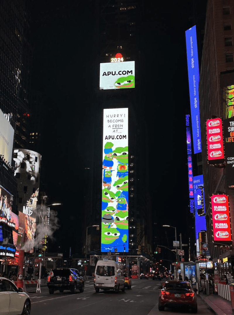 Apu Apustaja Memecoin Launches High-Visibility Billboard Campaign in New York City – Press ...