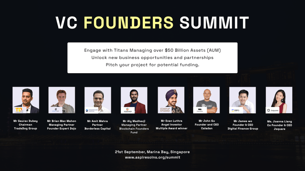 VC Founders Summit: The Largest Convergence of Investors and Founders Set to Take Place in ...