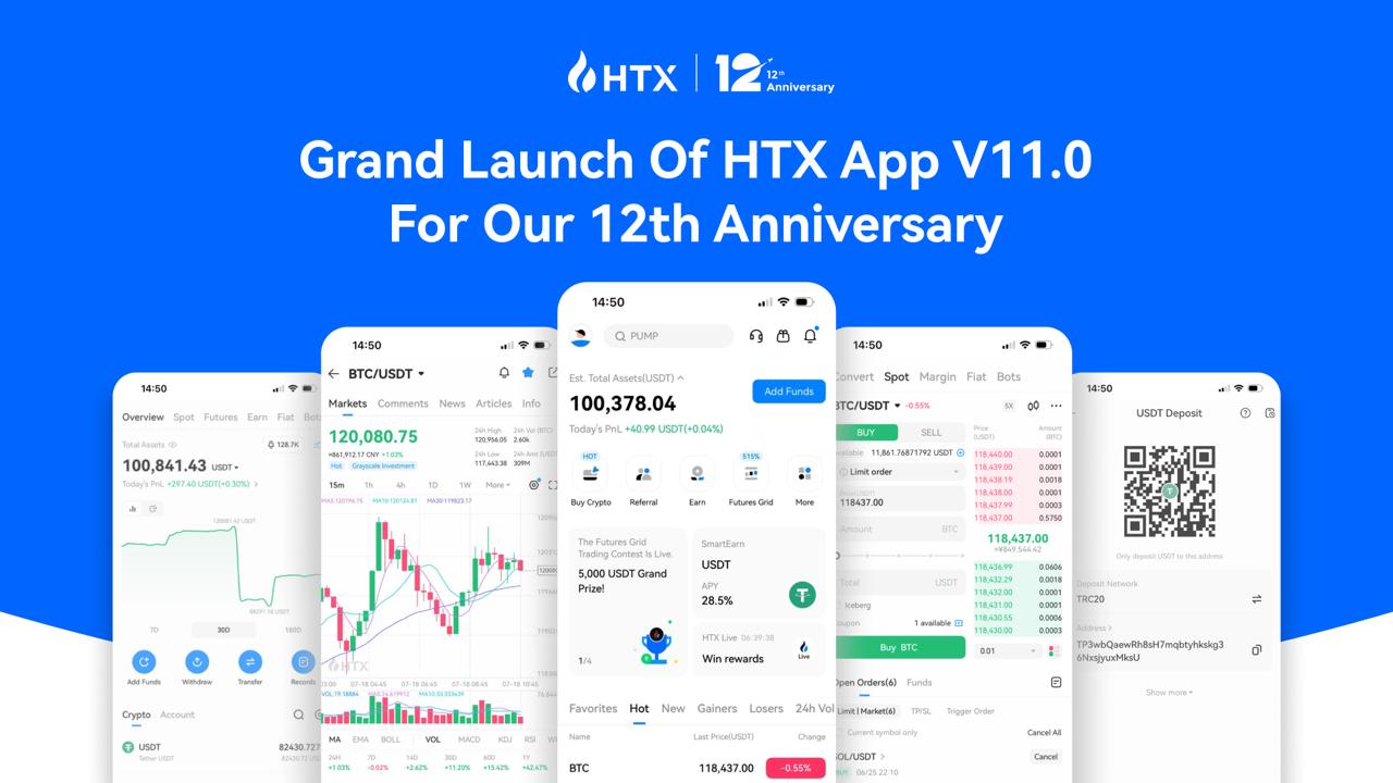 HTX Unveils App v11.0 on 12th Anniversary: Redefining the Crypto ...