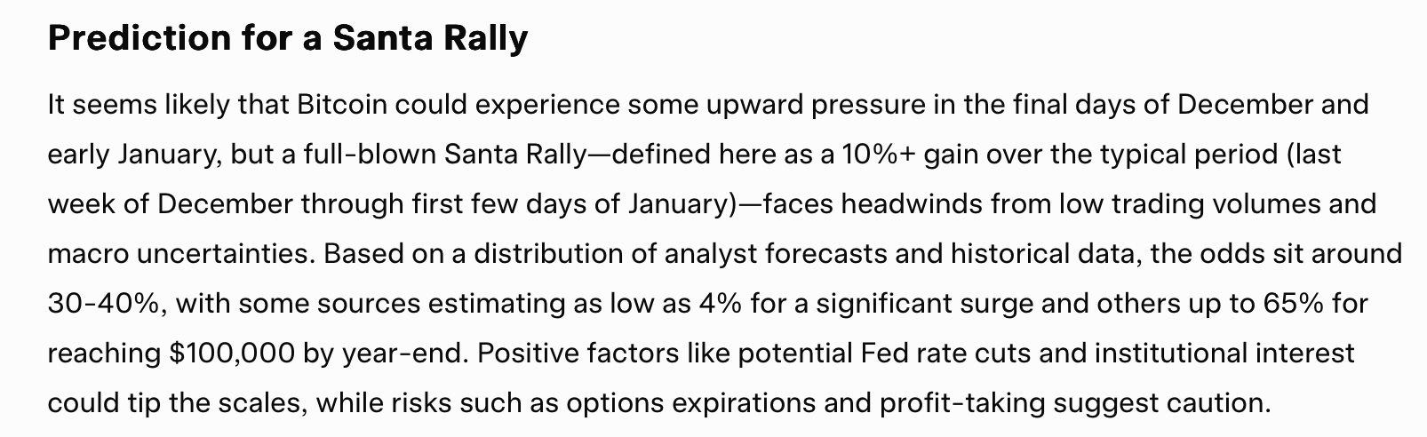 رونق کریسمس بیت‌کوین؟ ChatGPT، Grok و Gemini شانس‌ها را تعیین می‌کنند ...